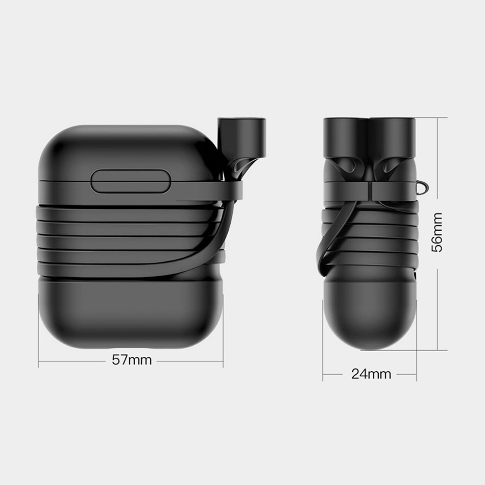 Baseus Protective Case Magnetic Strap for AirPods 2nd Gen (Black)